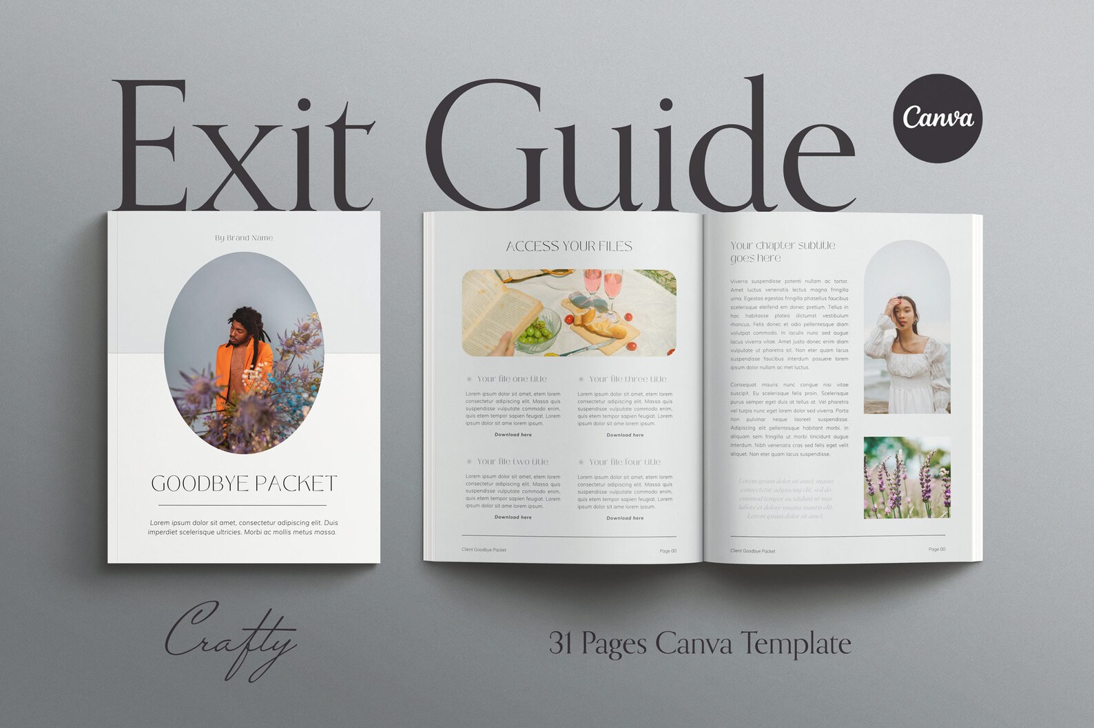 CRAFTY | Goodbye Packet Canva Template, Client Exit Guide, Client Off ...