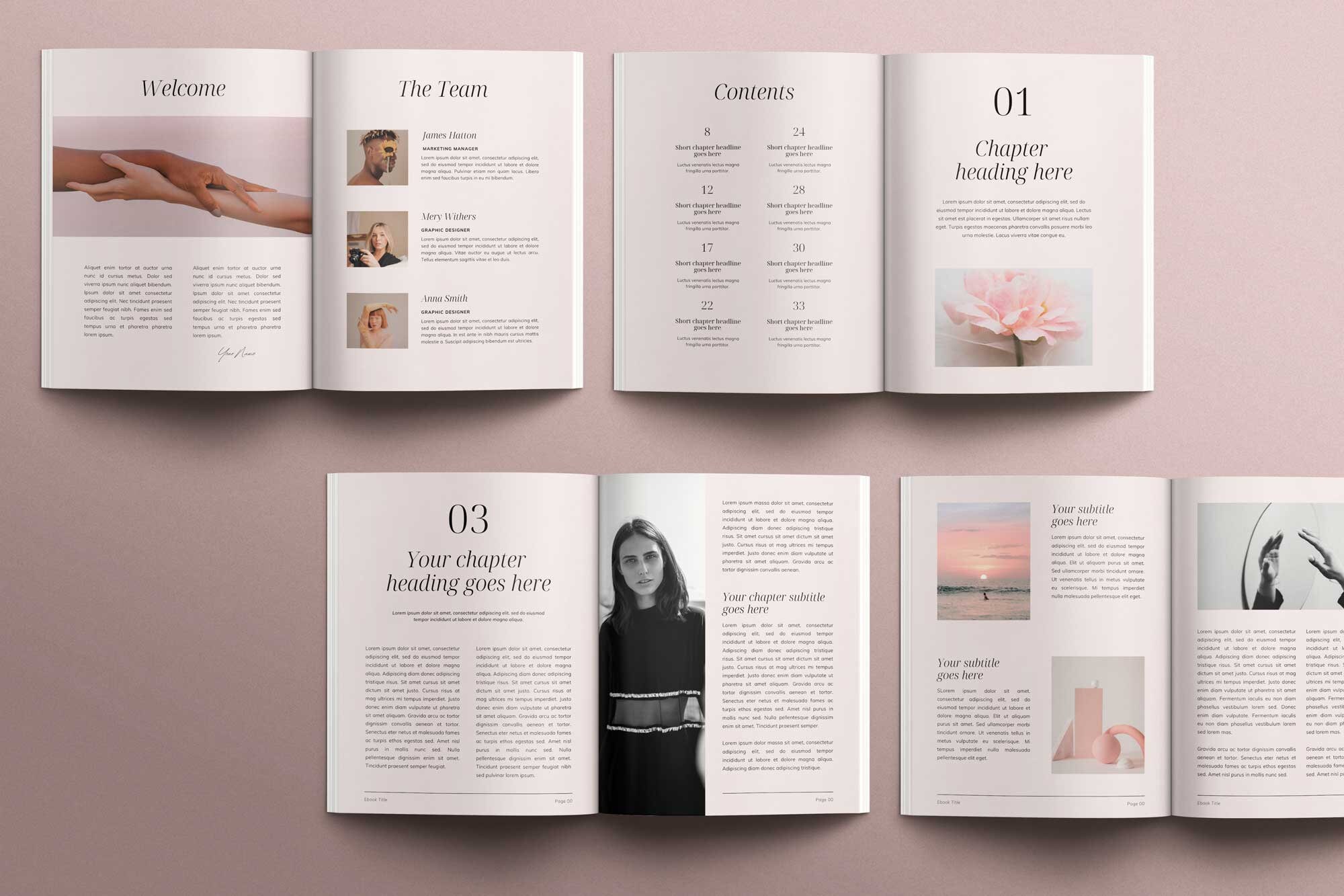 Ebook Canva Template for Creatives Editable Ebook, Opt-in Freebie, Lead ...