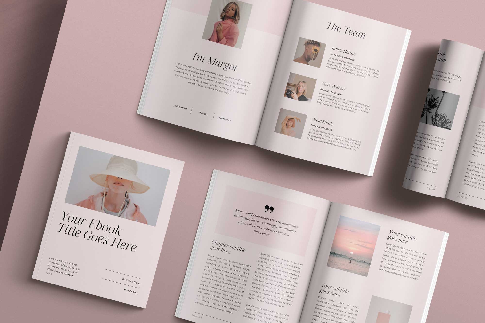 Ebook Canva Template for Creatives Editable Ebook, Opt-in Freebie, Lead ...