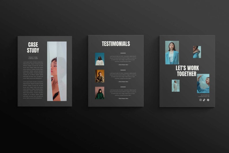 Media Kit Template Canva, Influencer Media Kit, Blogger Media Kit ...