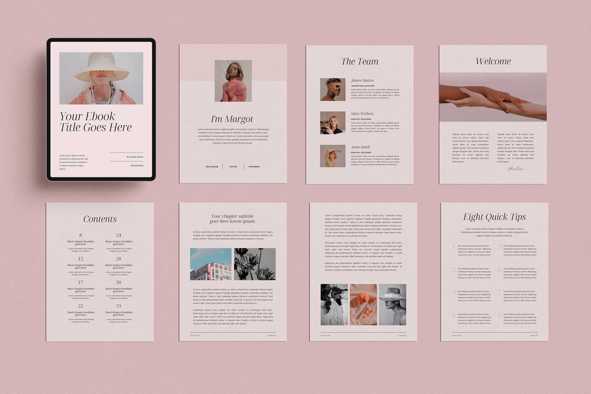 Ebook Canva Template for Creatives | Editable Ebook, Opt-in Freebie ...