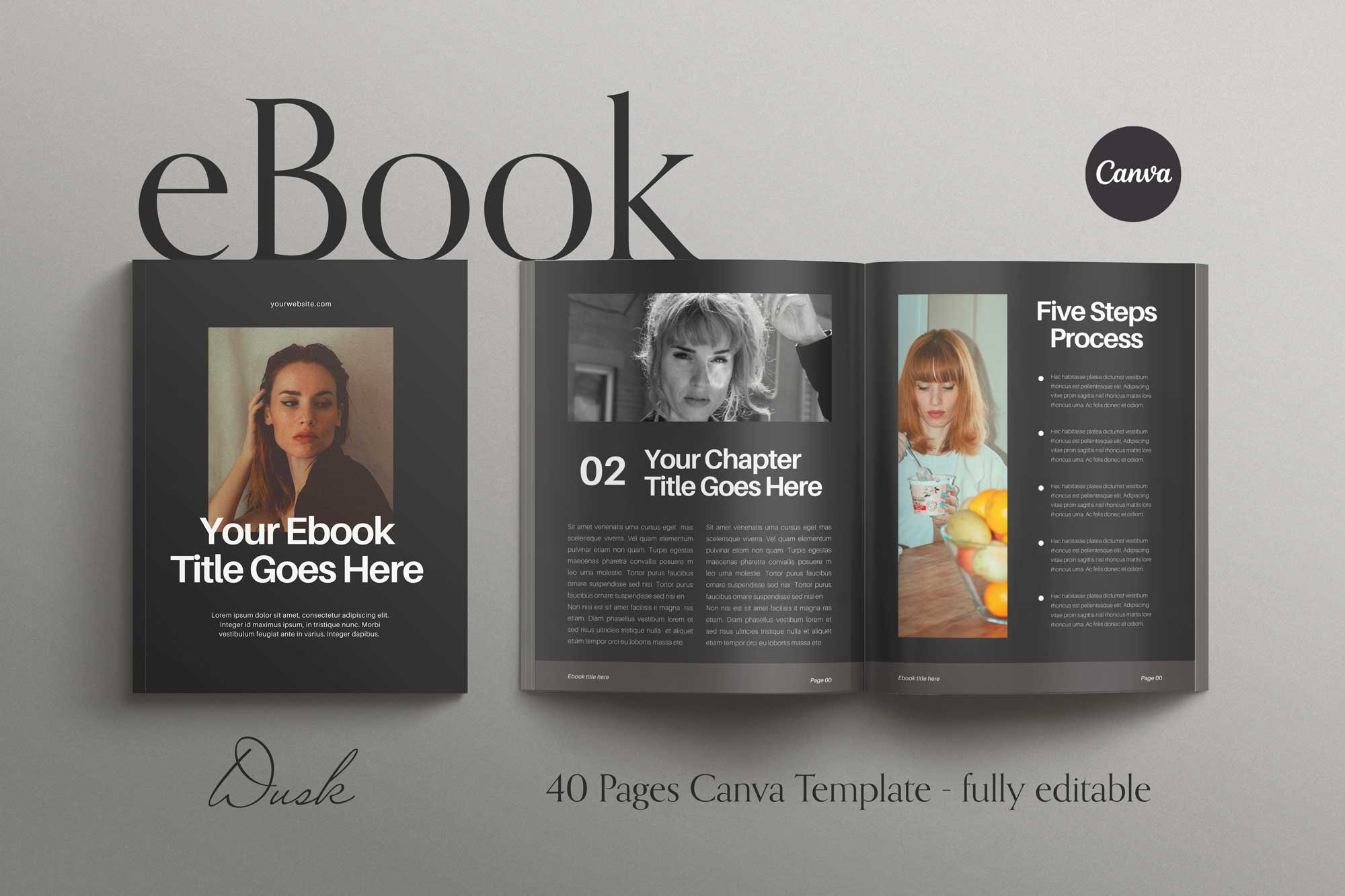 Ebook Canva Template, Editable, Guide, Opt-in Freebie, Creators E-book ...