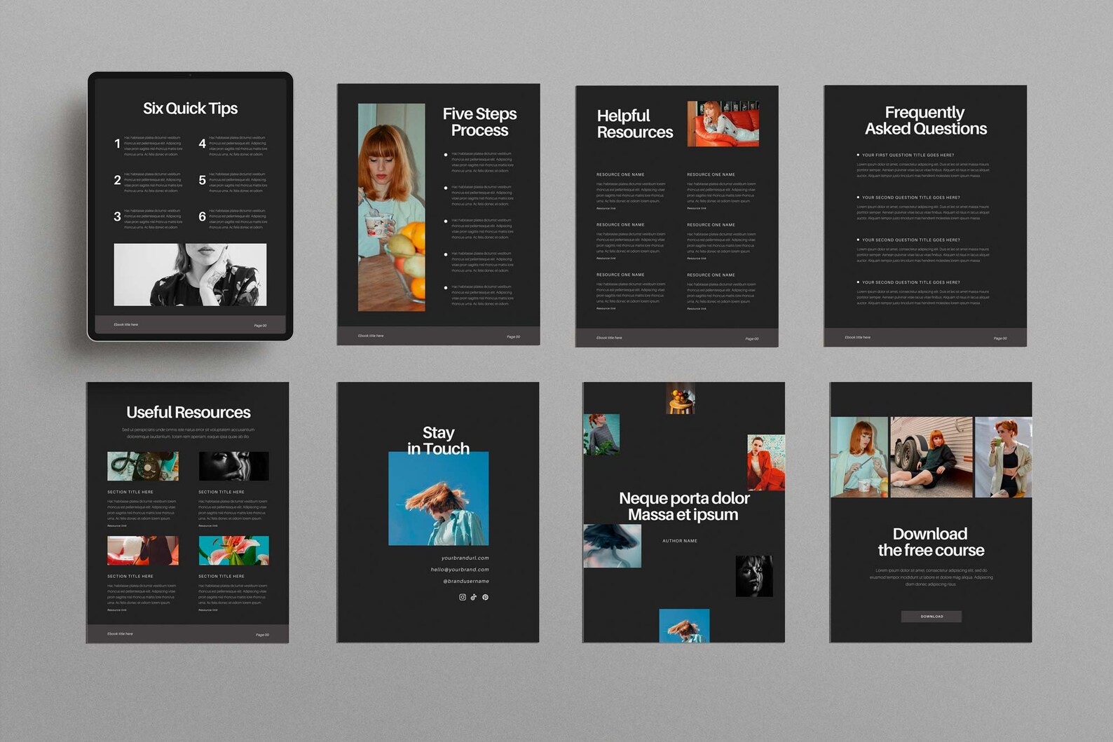 Ebook Canva Template, Editable, Guide, Opt-in Freebie, Creators E-book ...