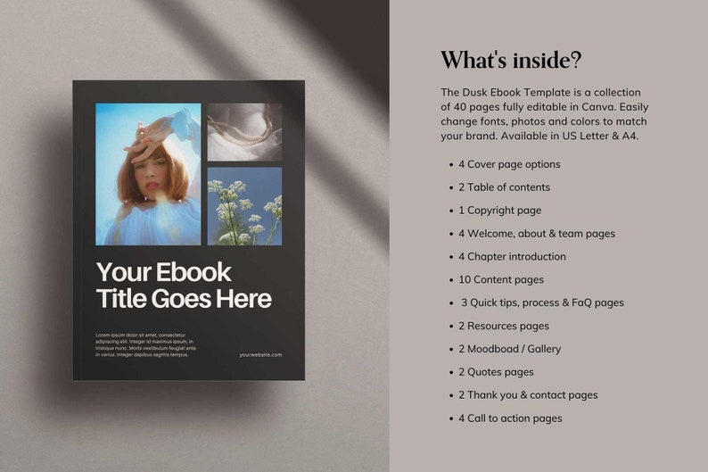 Ebook Canva Template, Editable, Guide, Opt-in Freebie, Creators E-book ...