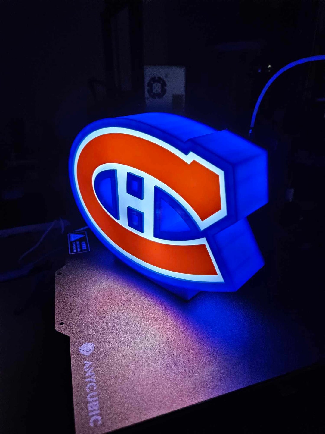 Montreal Canadiens LED Lamp - NHL - Lightbox - Etsy