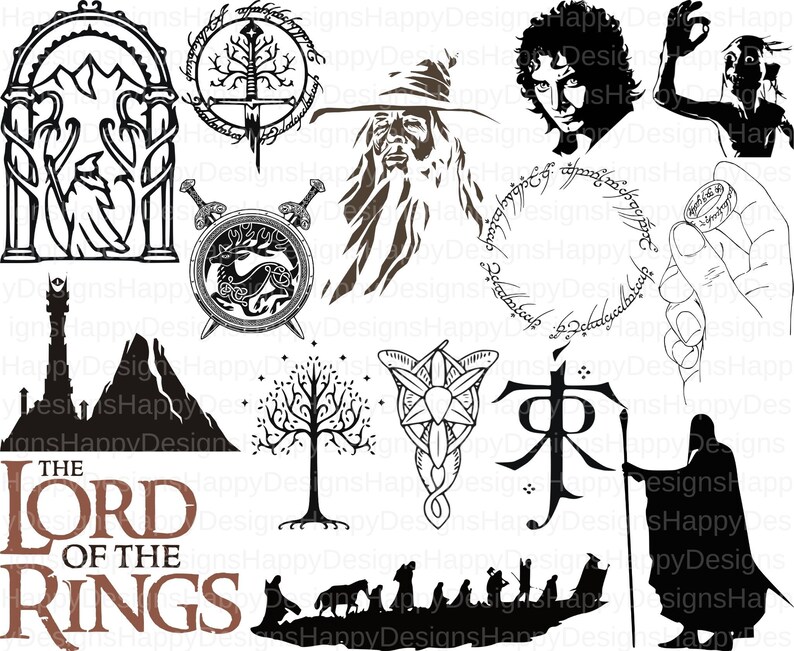Lord of the Rings Svg Files for Cricut Clipart LOTR Svg Png - Etsy UK