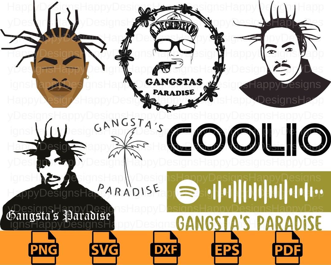 Coolio Svg Files for Cricut Clipart Artis L Ivey Rapper - Etsy Canada