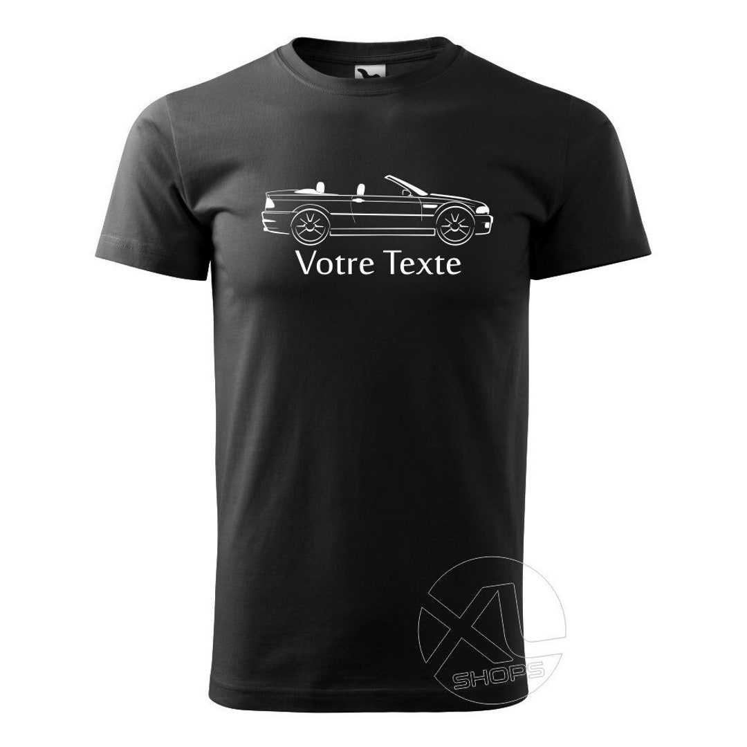 Tshirt With BMW M3 E46 Cabriolet Silhouette Customizable T-shirt Design ...