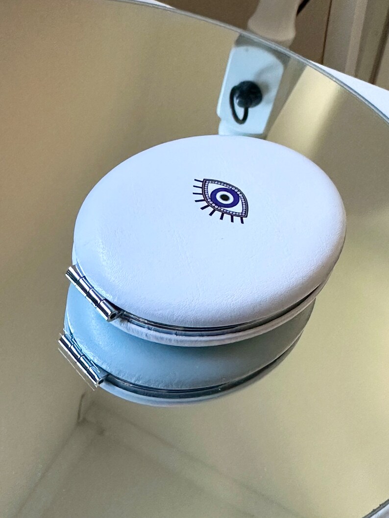 Evil Eye Mirror White Eye Personalized Compact Mirror Pocket Mirror ...
