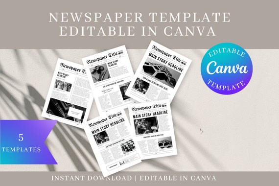 Newspaper Infographic Template