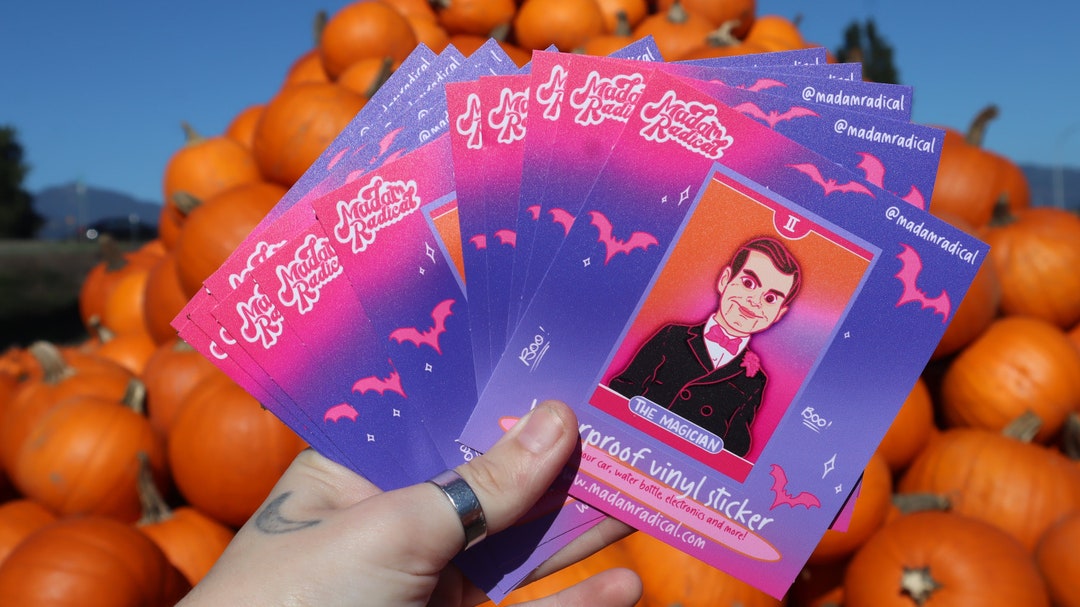 Waterproof UV Resistant Slappy From Goosebumps Tarot Card Sticker - Etsy