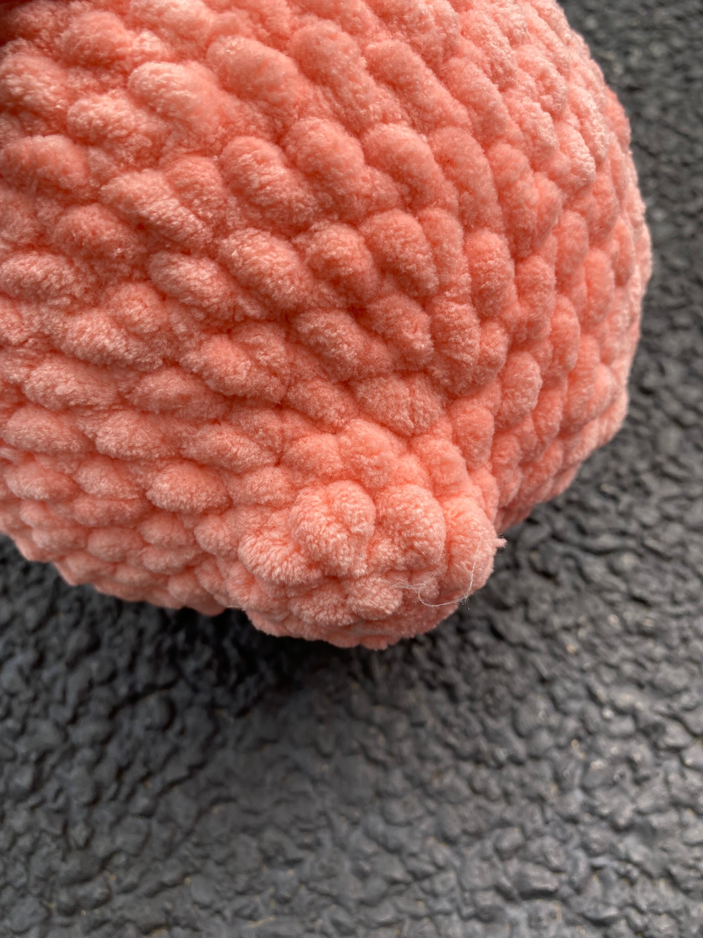 Jumbo Peach Amigurumi Crochet Plushie With Stem/ Leaf - Etsy