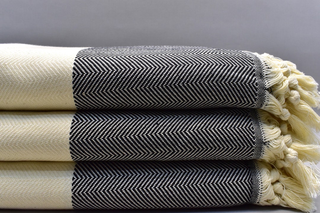 Turkish Blanket, Bed Throw Blanket, Cotton Throws, 80 X 92 Inch Sofa ...