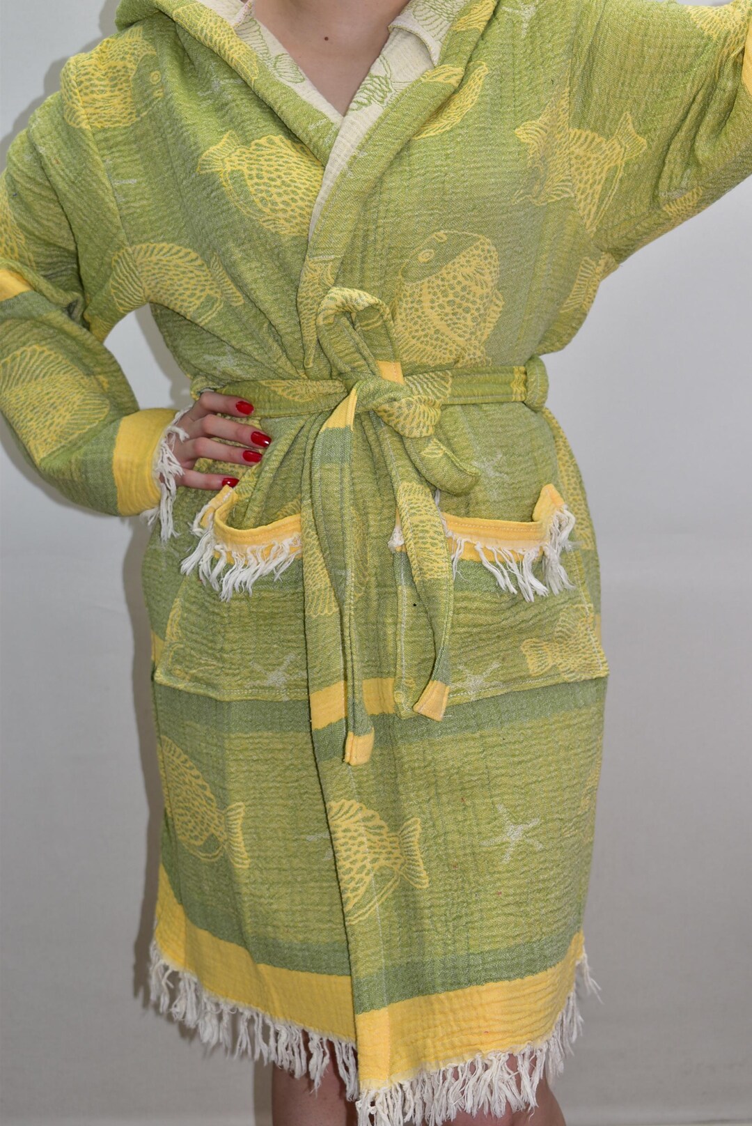 Morning Gown, Turkish Bathrobe, Kimono Robes, Beach Robe, Dressing Gown ...