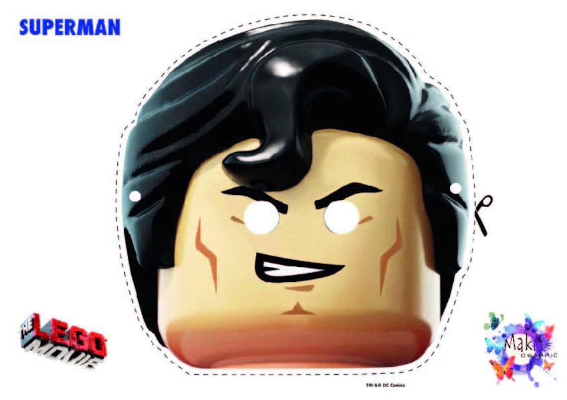 Masks With L.E.G.O MOVIE Characters to Liven up the Party - Etsy