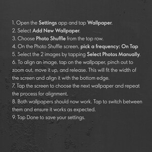 Dynamic Photo Shuffle Wallpaper for Lockscreen PNG Tap to Change iPhone Home Screen With ...