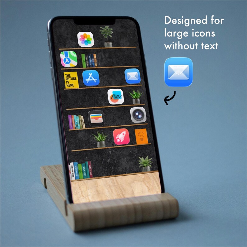 IPhone 17 Pro Bookshelf Wallpaper for Ios 26 (digital Download) - Etsy