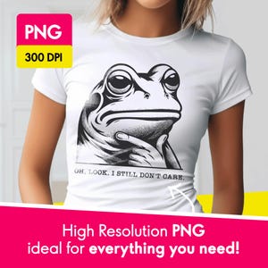 Unimpressed Sarcastic Frog Design for Shirts, Tote Bags, Cups and More ...