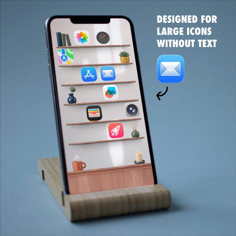 IPhone 17 Pro Bookshelf Wallpaper for Ios 26 (digital Download) - Etsy