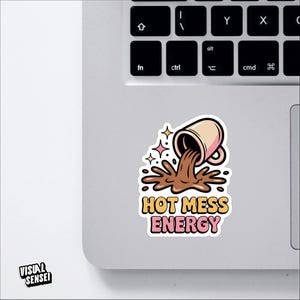 Spilled Coffee Cartoon PNG: Hot Mess Energy Clipart (digital Download ...