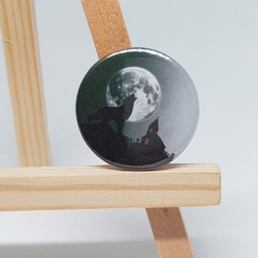 Werewolf Wolf Howling Inspired Badges Handmade Collectible - Etsy