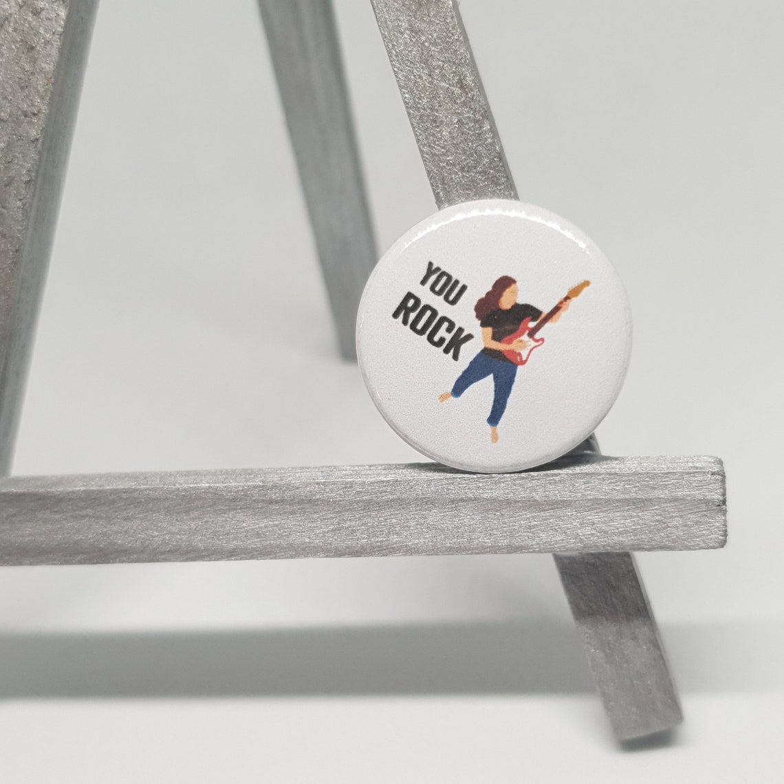 You Rock Guitarist Musician Rocker Badges Handmade Collectible Small ...