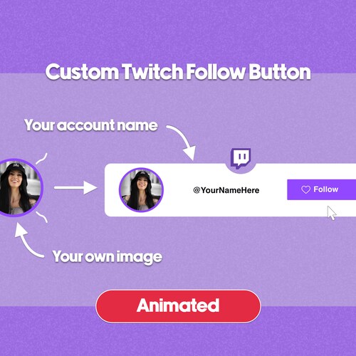 Cute Twitch Follow Animation for Streaming Intro Videos - Etsy
