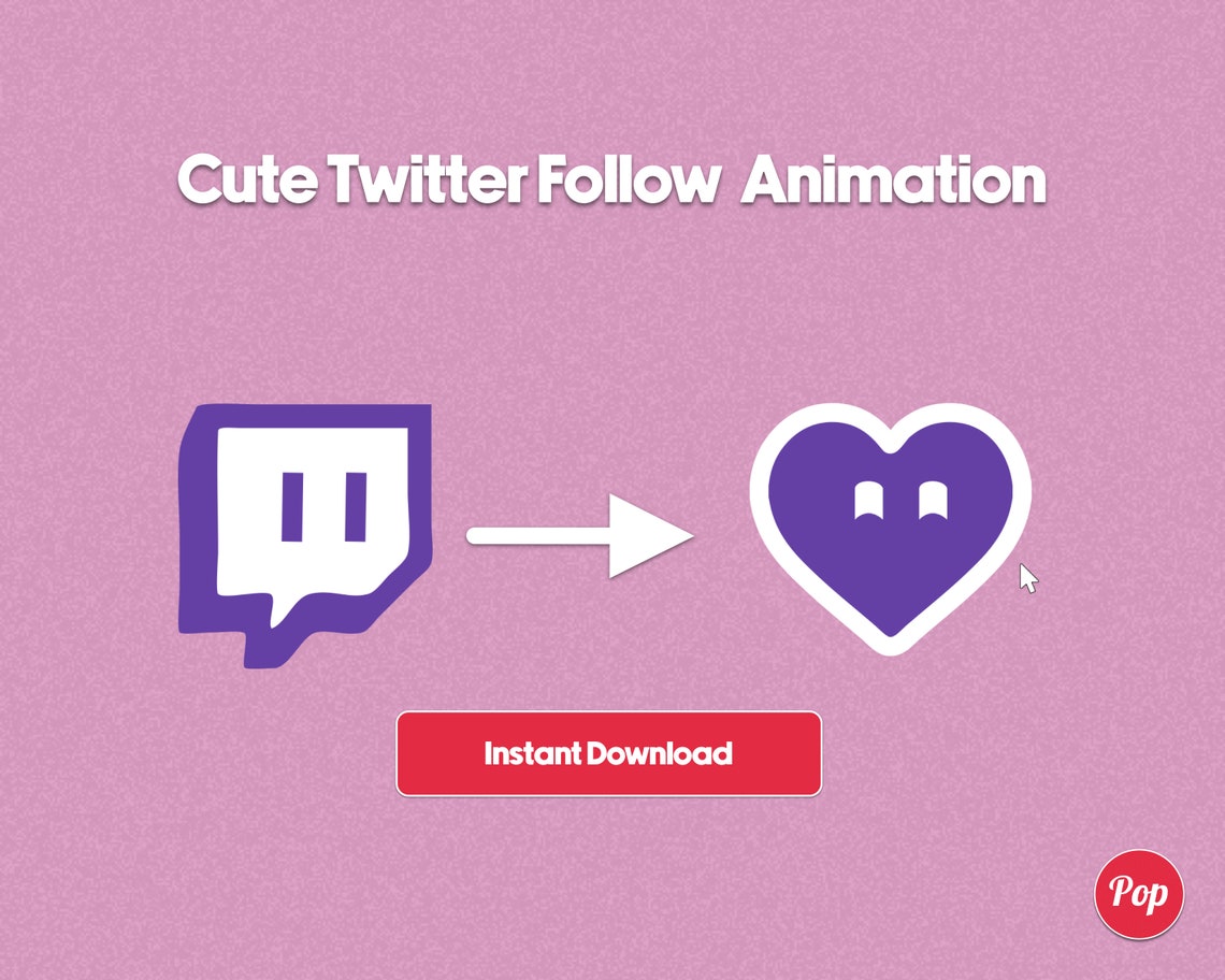 Cute Twitch Follow Animation for Streaming Intro Videos - Etsy