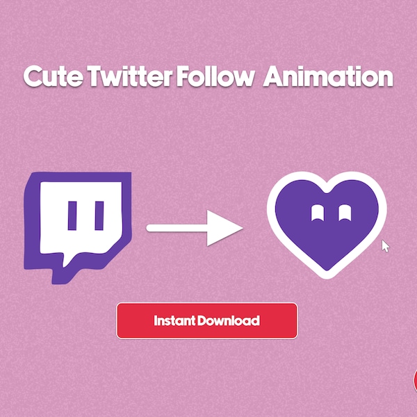 Twitch Follow Animation - Etsy