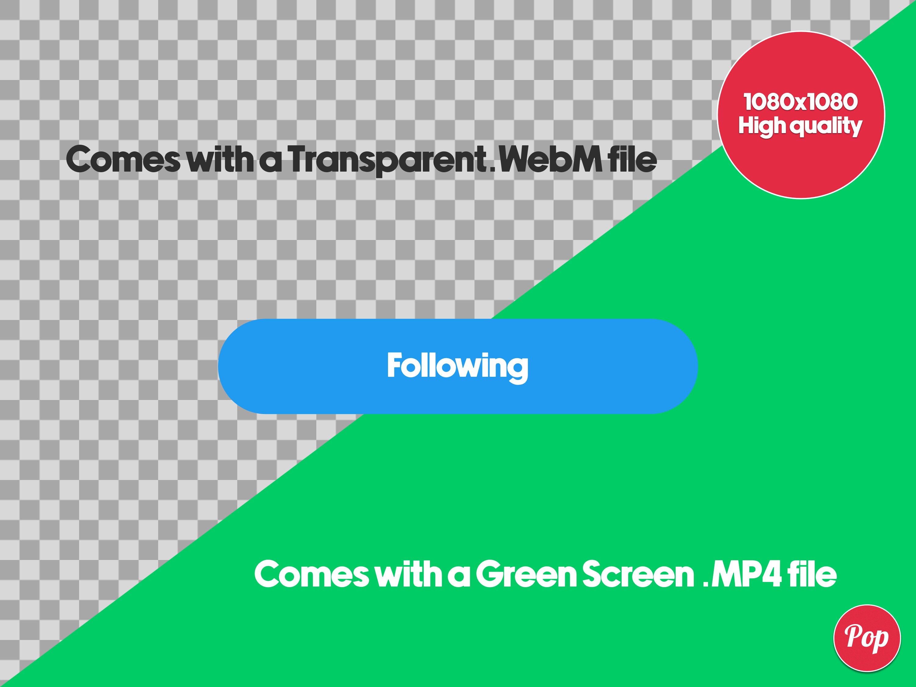 Cute Twitter Follow Animation for Streaming Youtube Twitch Intro Video ...
