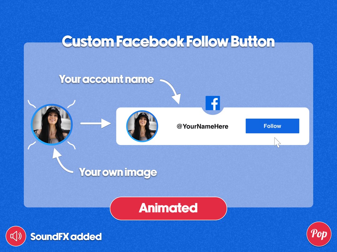 Custom Facebook Follow Button Animation for OBS Overlay and Twitch ...