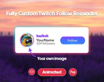 Cute Twitch Follow Animation for Streaming Intro Videos Youtube ...