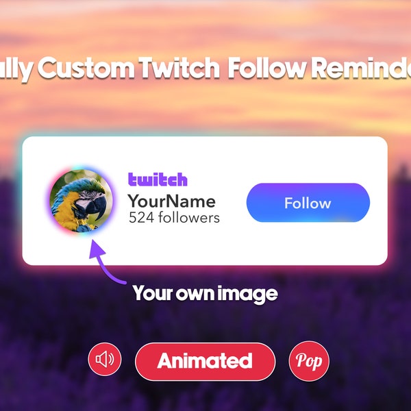 Twitch Follow Animation - Etsy