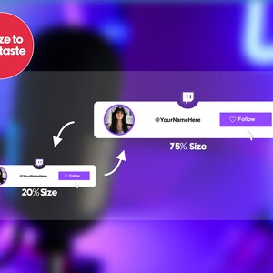 Custom Animated Twitch Follow Button Overlay for Stream Overlays Intro ...