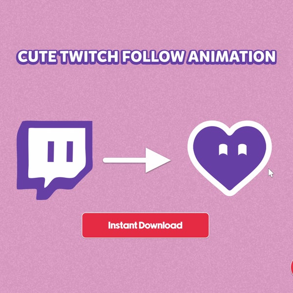 Twitch Follow Animation - Etsy