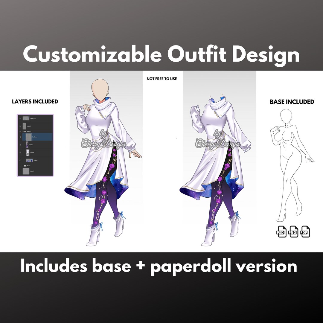 Customizable Outfit Designs for Your Characters Outfit Adoptable ...