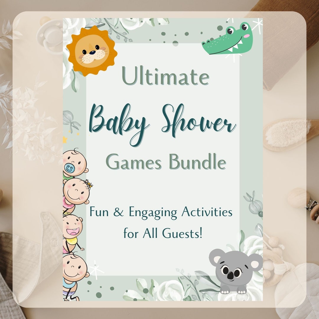 Ultimate Baby Shower Games Bundle Printable Baby Shower Activities ...