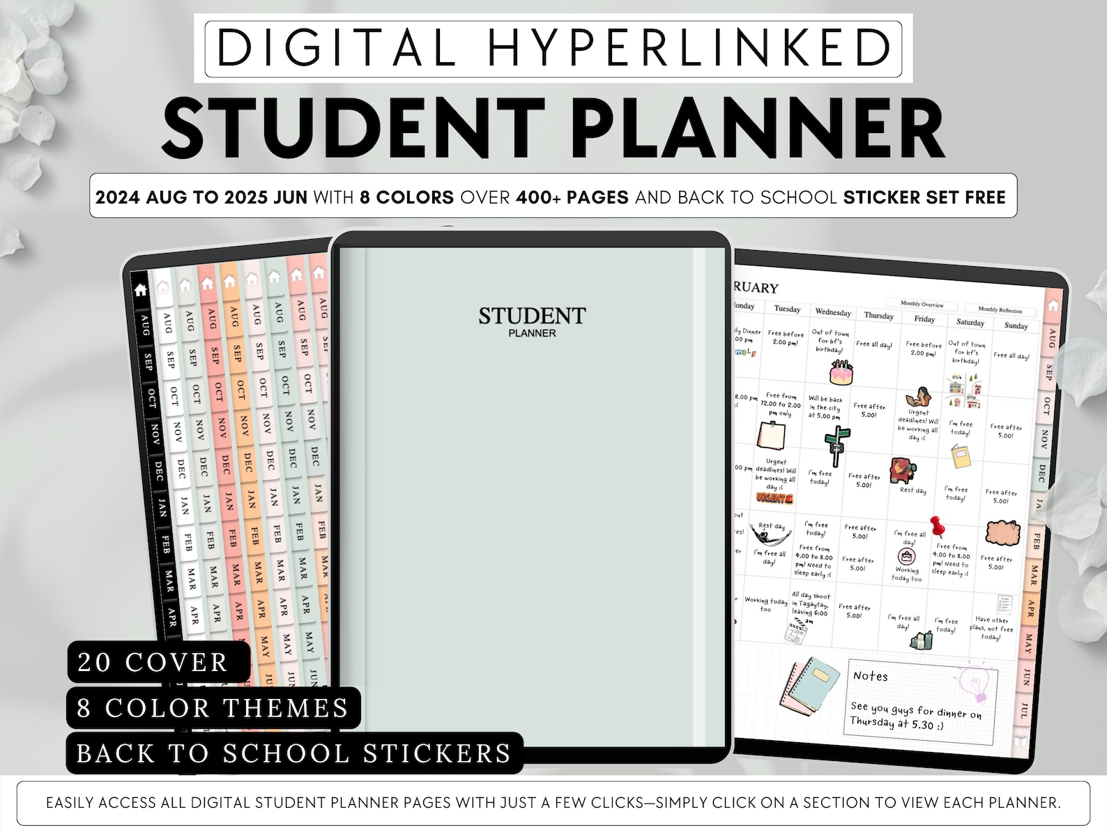 2024 2025 Student Digital Planner | Goodnotes Planner | Student Planner ...