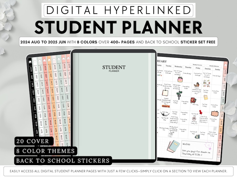 2024 2025 Student Digital Planner | Goodnotes Planner | Student Planner ...