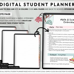 2024 2025 Student Digital Planner | Goodnotes Planner | Student Planner ...