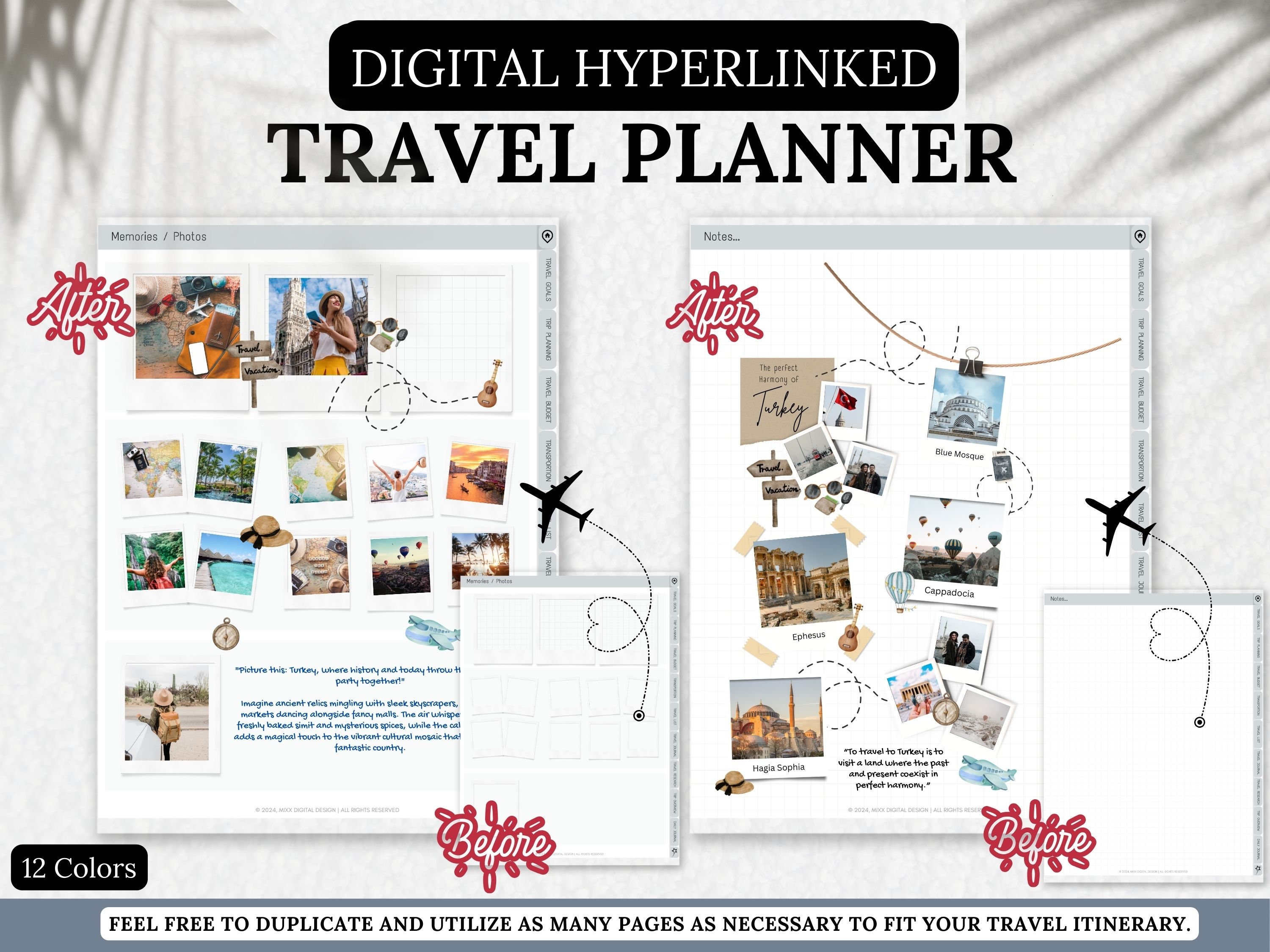 Digital Travel Journal | Goodnotes Travel Planner | Ultimate Travel ...