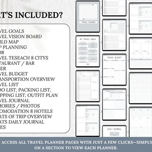 Digital Travel Journal | Goodnotes Travel Planner | Ultimate Travel ...