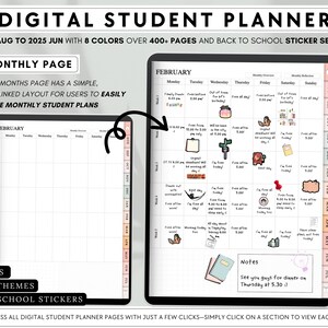 2024 2025 Student Digital Planner | Goodnotes Planner | Student Planner ...