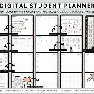 2024 2025 Student Digital Planner | Goodnotes Planner | Student Planner ...