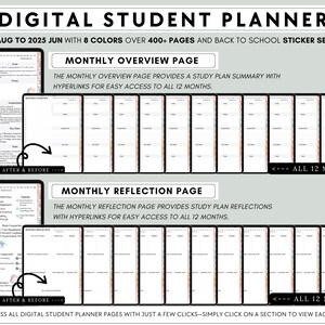 2024 2025 Student Digital Planner | Goodnotes Planner | Student Planner ...