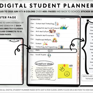 2024 2025 Student Digital Planner | Goodnotes Planner | Student Planner ...