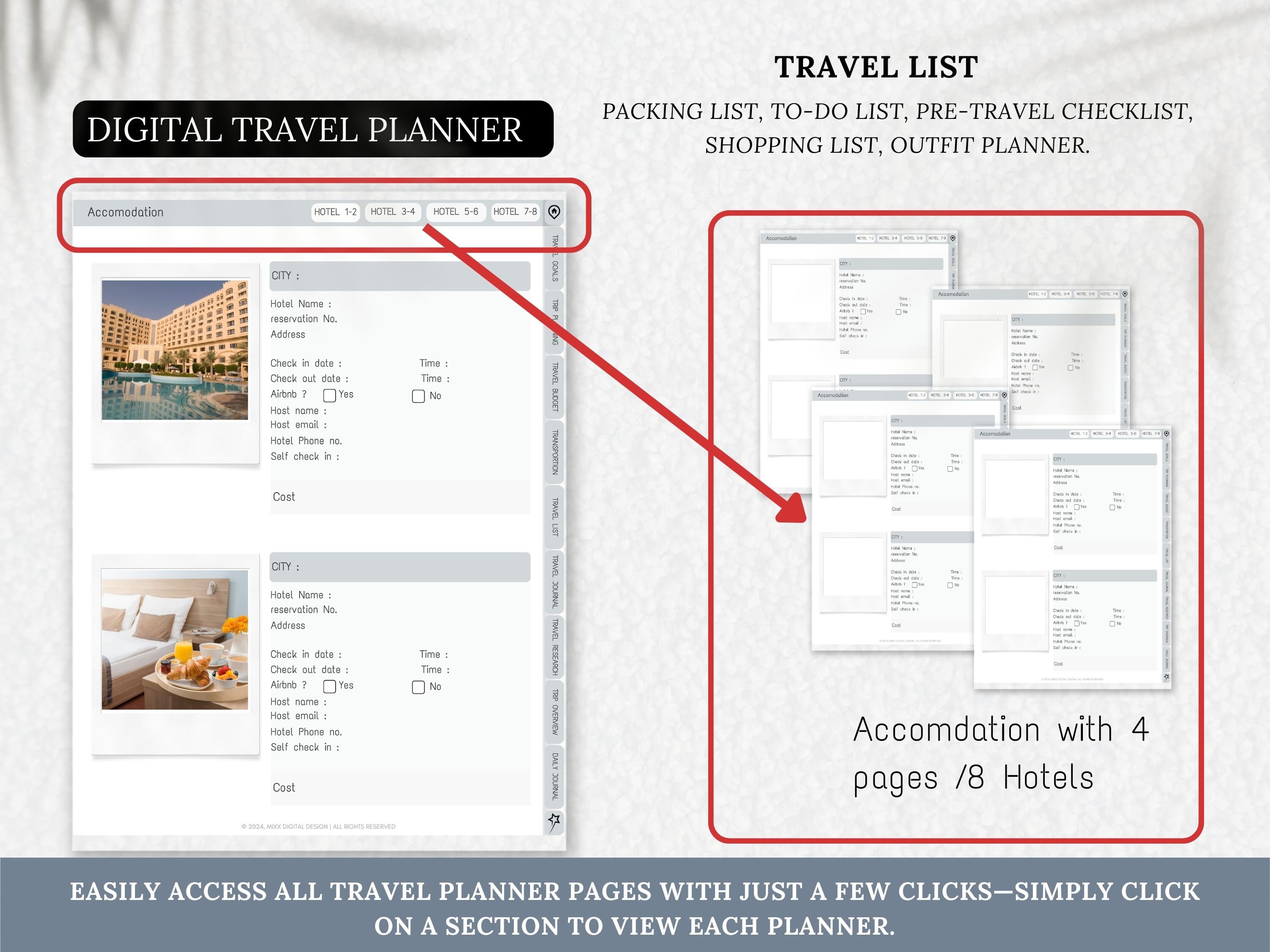 Digital Travel Journal Goodnotes Travel Planner Ultimate Travel ...