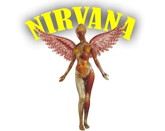 Nirvana Angel Svg - Etsy