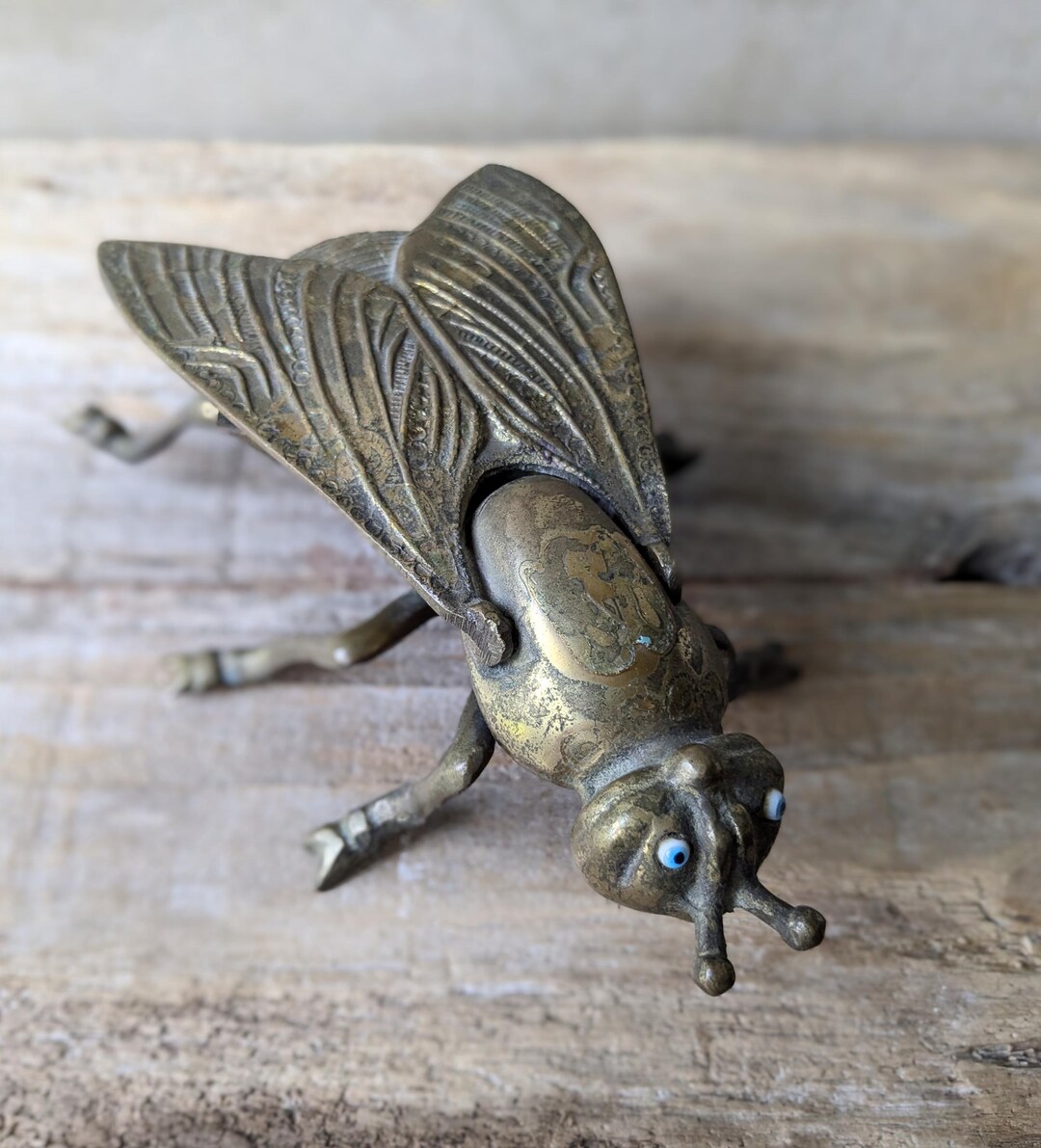 Vintage Brass Fly Ashtray - Vesta Case - Match Box - Ashtray ...