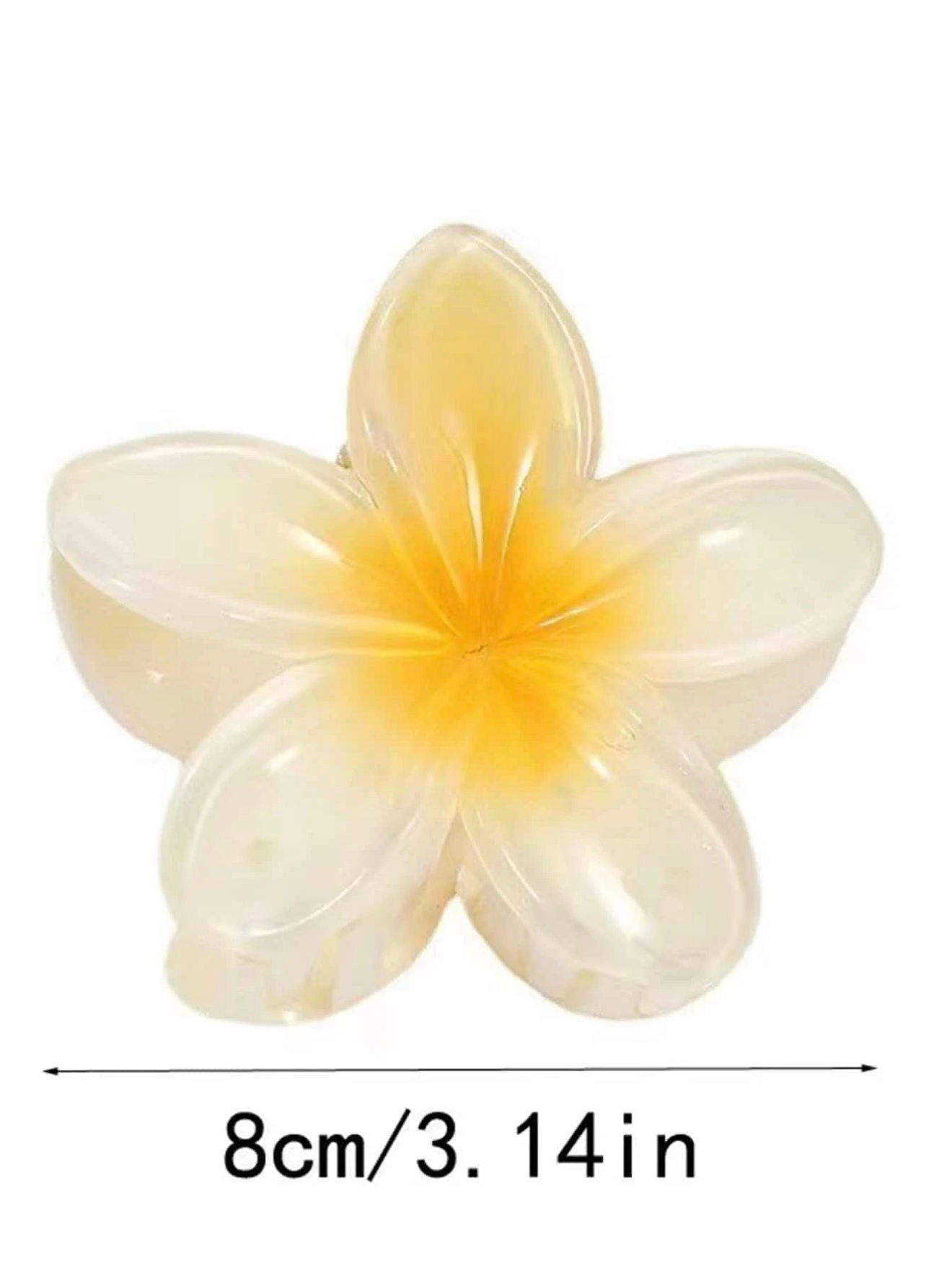 Yellow Flower Hair Clip, Colorful Flower Hair Claw Clip, Floral Hair ...